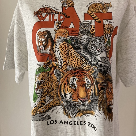 Harborside Graphics | Tops | Los Angeles Zoo T Shirt Gray With Zoo ...